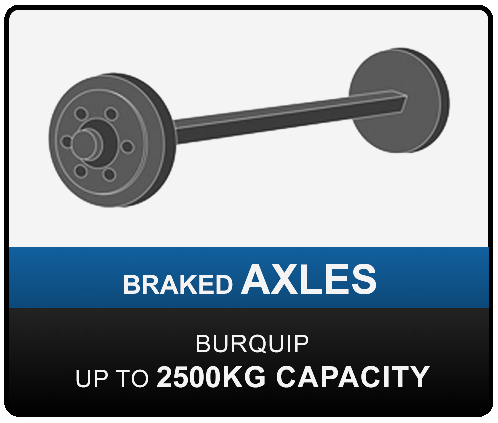 2500kg Braked Burquip Axles Archives - Trailers 4 Sale
