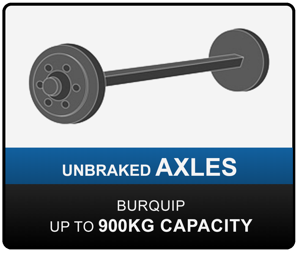 900kg Unbraked Burquip Axles Archives - Trailers 4 Sale